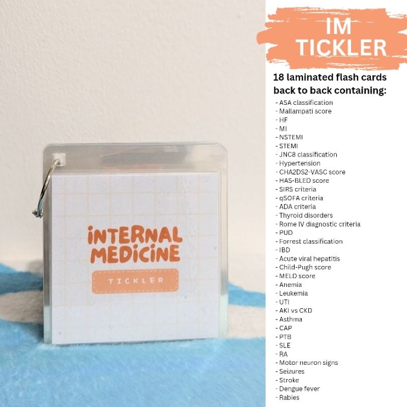 Internal Medicine tickler/ IM tickler for medical students reviewer ...