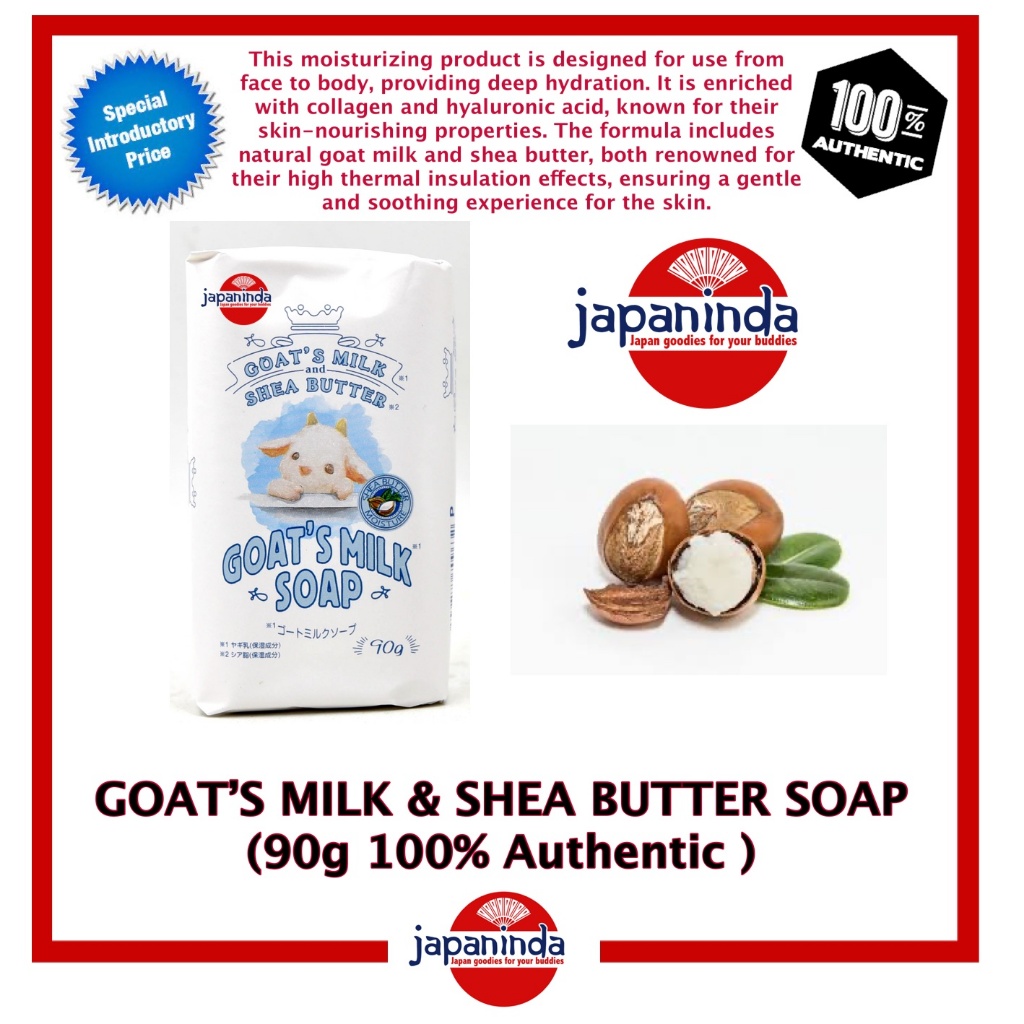 GOAT'S MILK & SHEA BUTTER SOAP (90g) 100% Authentic | Shopee Philippines