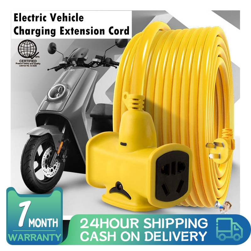 Extension Cord Socket with Cable Electric Vehicle Charging Extension ...