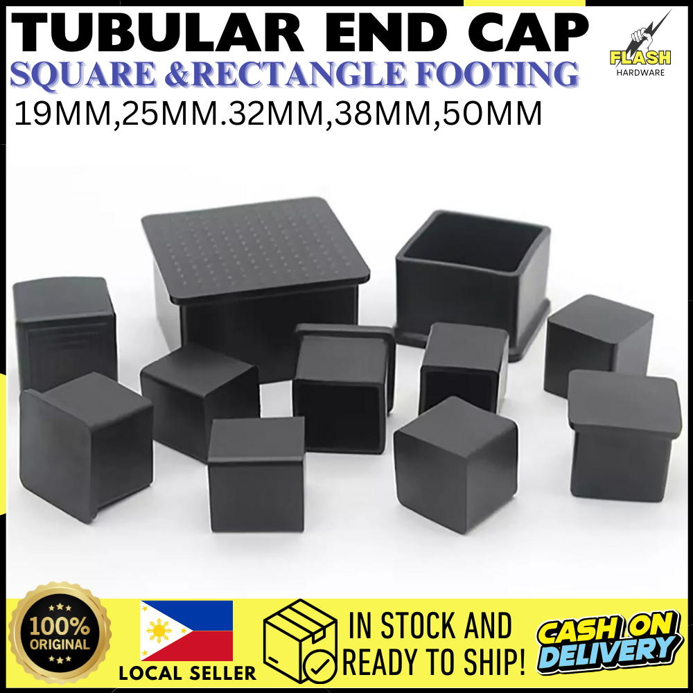 Rubber Footing Square End Caps Floor Protective Footing tubular end cap ...