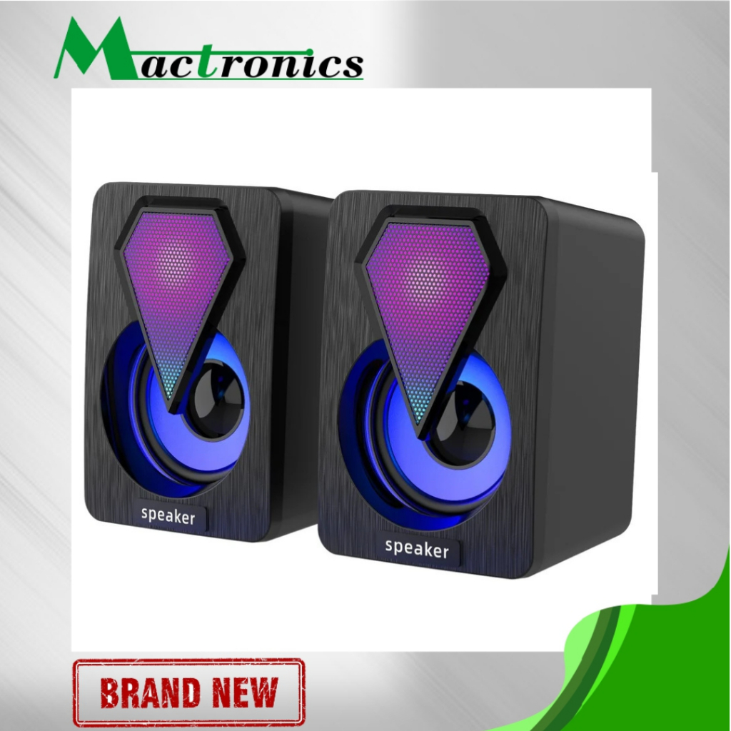 YSD-1046 Computer Speaker USB Colorful Lighting Effect RGB Gaming PC Speaker For Laptop desktop ...