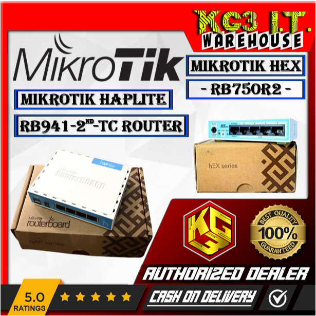 MikroTik Routerboard hAP series RB941 ROUTER / Mikrotik RB750 (HEX Gr3 ...