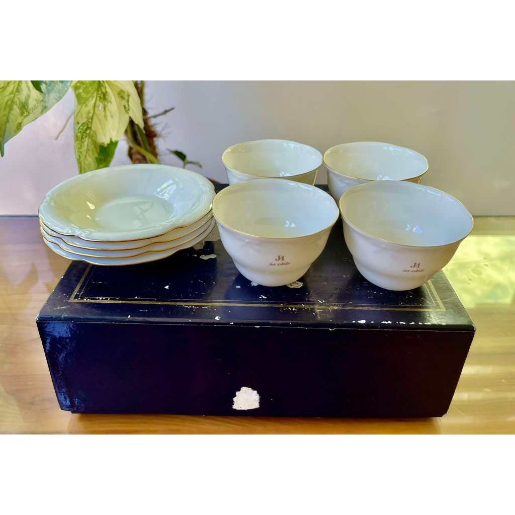 NEW!!! Elegant Branded JUN ASHIDA Tea Set Cup and Saucer White ...