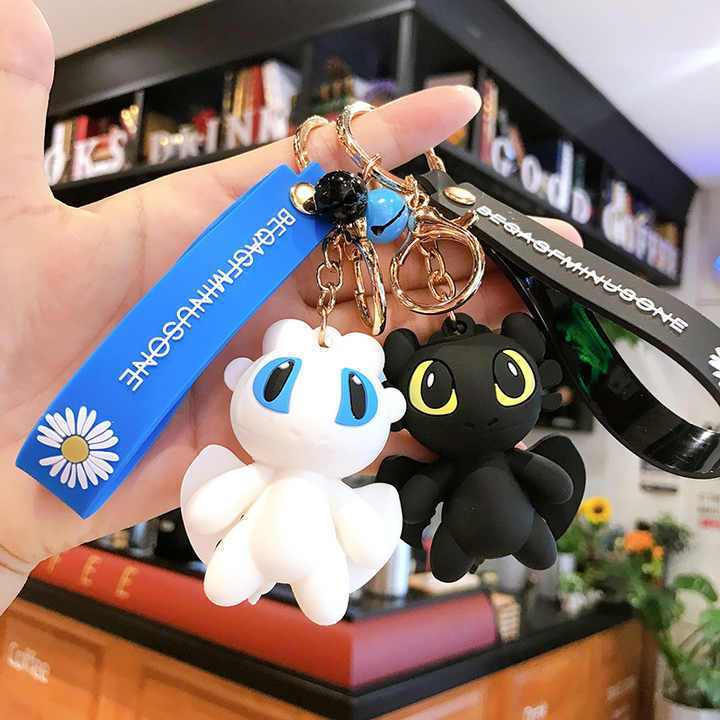 Couple How To Train Your Dragon Toothless Keychain Anime Cartoon Cute ...
