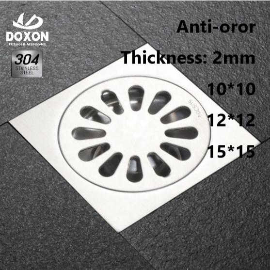 DOXON Floor Drain SUS 304 Stainless Steel Drainer 10*10 Floor Drain ...