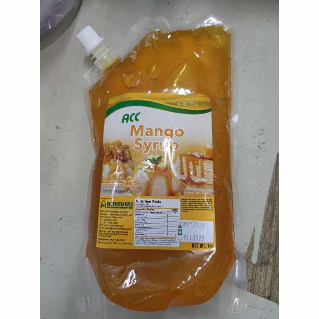 ACC Achievers Mango Syrup 1kg | Shopee Philippines