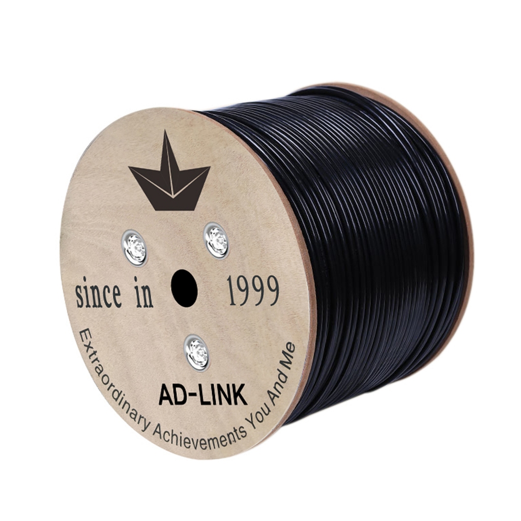 AD-LINK Outdoor UTP Cat5e CCA with Power Cable (4 UTP Wires + 2 Power ...