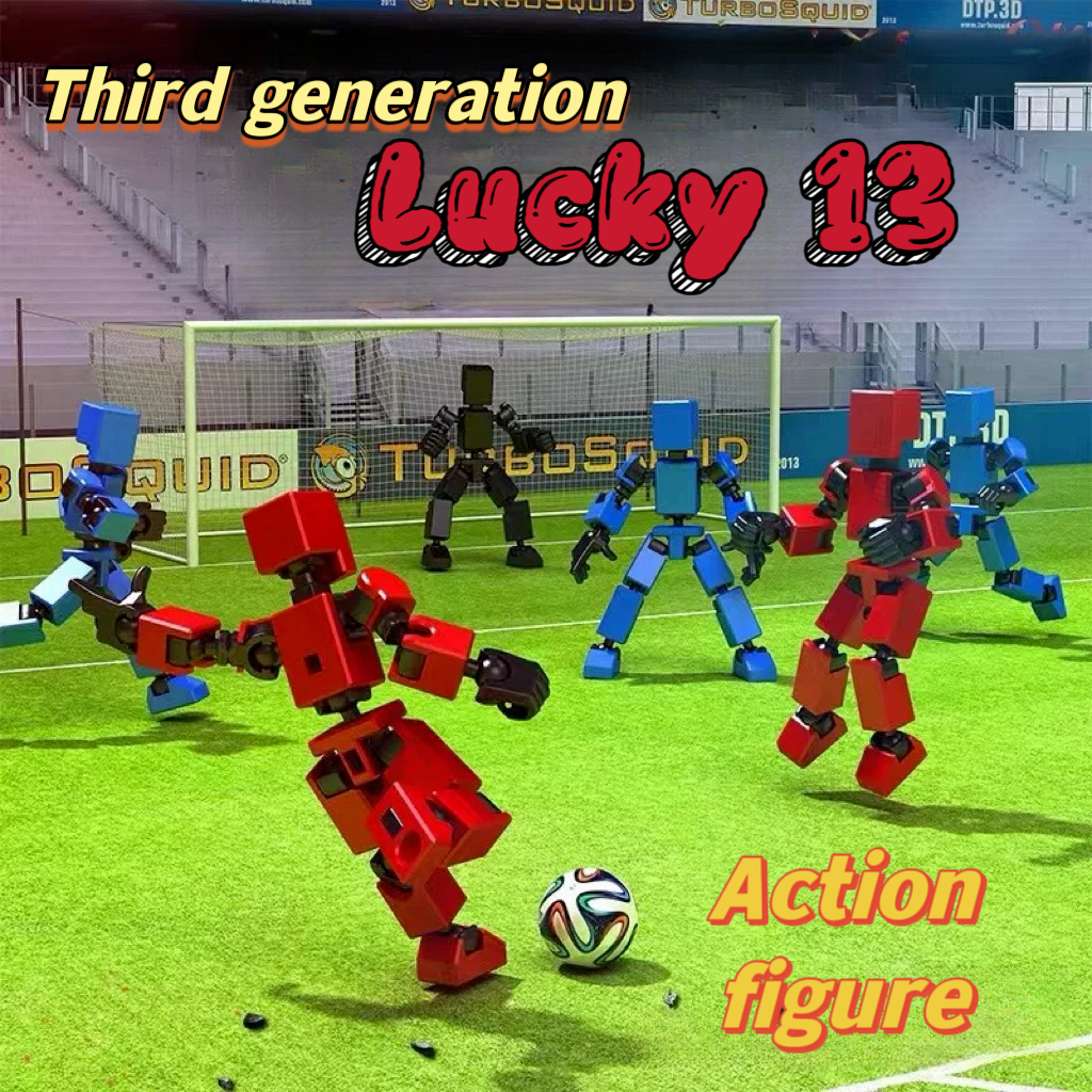 T13 MINI 3D Printed Movable Lucky 13 Stickman Toys Dummy 13 Action ...