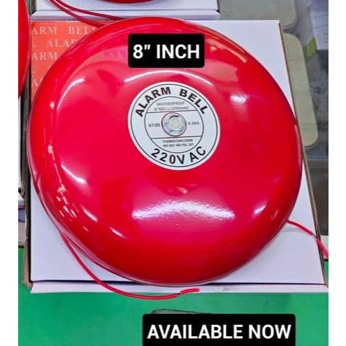 FIRE ALARM BELL 8 INCH 220v | Shopee Philippines
