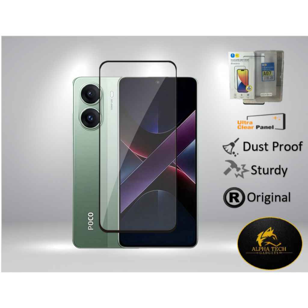POCO X7 PRO / X6 PRO / X6 5G Premium FULL GlueTempered Glass Screen ...