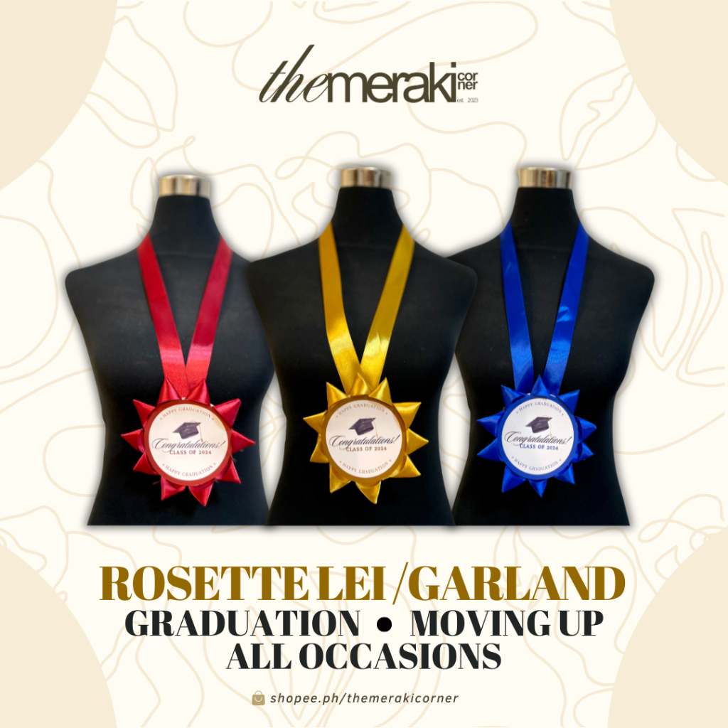 ROSETTE LEI / GARLAND (FOR GRADUATION, MOVING UP & ALL OCCASIONS ...