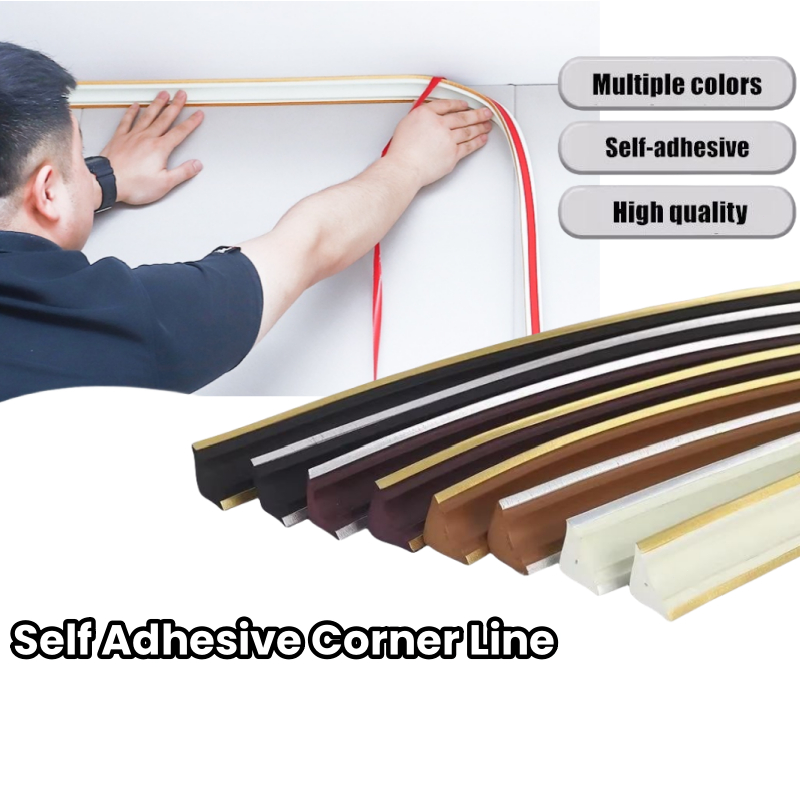 1M Waterproof Border Line Wall Adhesive Strip Ceiling Top Corner Angle ...