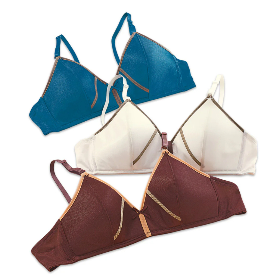 Avon JOY 3-Piece Non-Wire Soft Cup Bra Set (32A, 32B, 34A, 34B, 36A ...