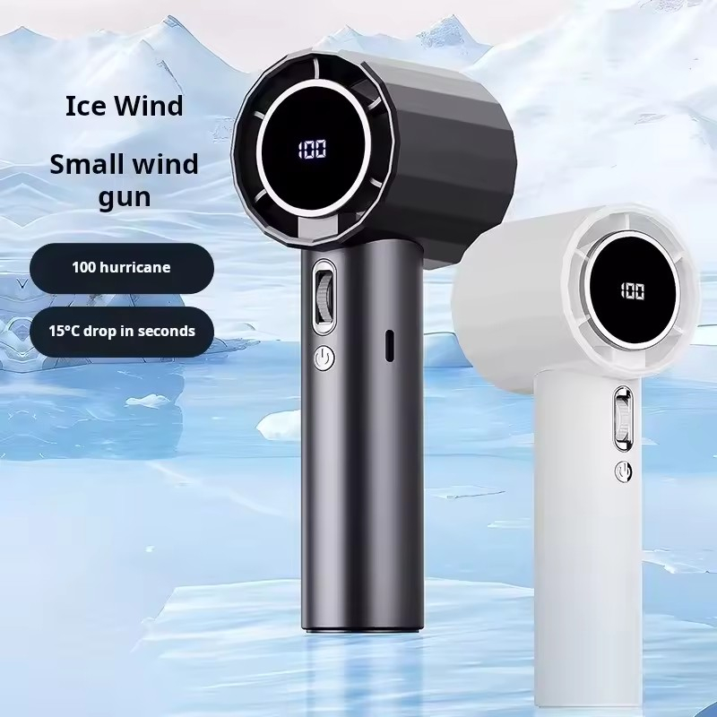 Portable High Speed Mini Fan Fast Charging Digital Display Power ...