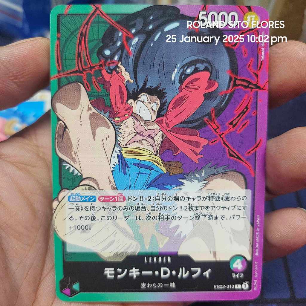 One Piece TCG [JAP] EB02-010 L Monkey D. Luffy | Shopee Philippines
