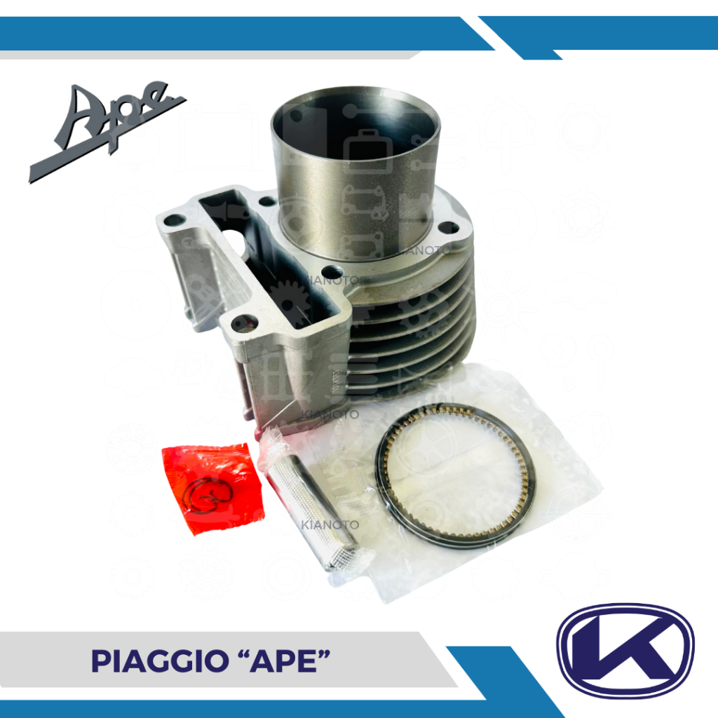 Piaggio Ape City (THREE WHEELER) #1 Cylinder Block With Piston Kit | Shopee Philippines