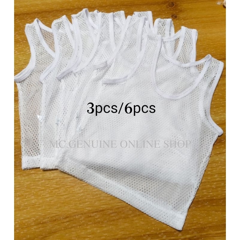 3Pcs/6Pcs Aircool Sando See Through Top For Kids 0-10 Years Old ...