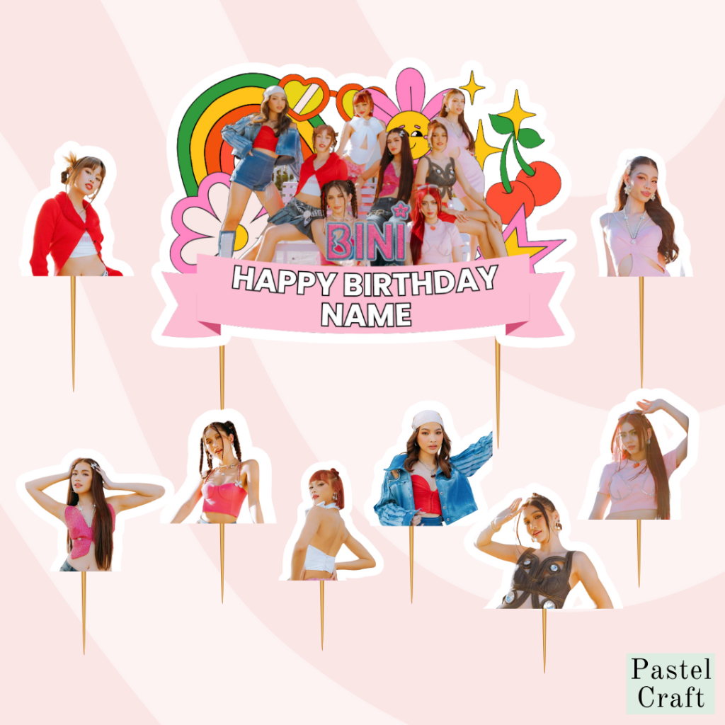 Bini Customized Cake Topper for Birthday Party / Events / Celebrations ...