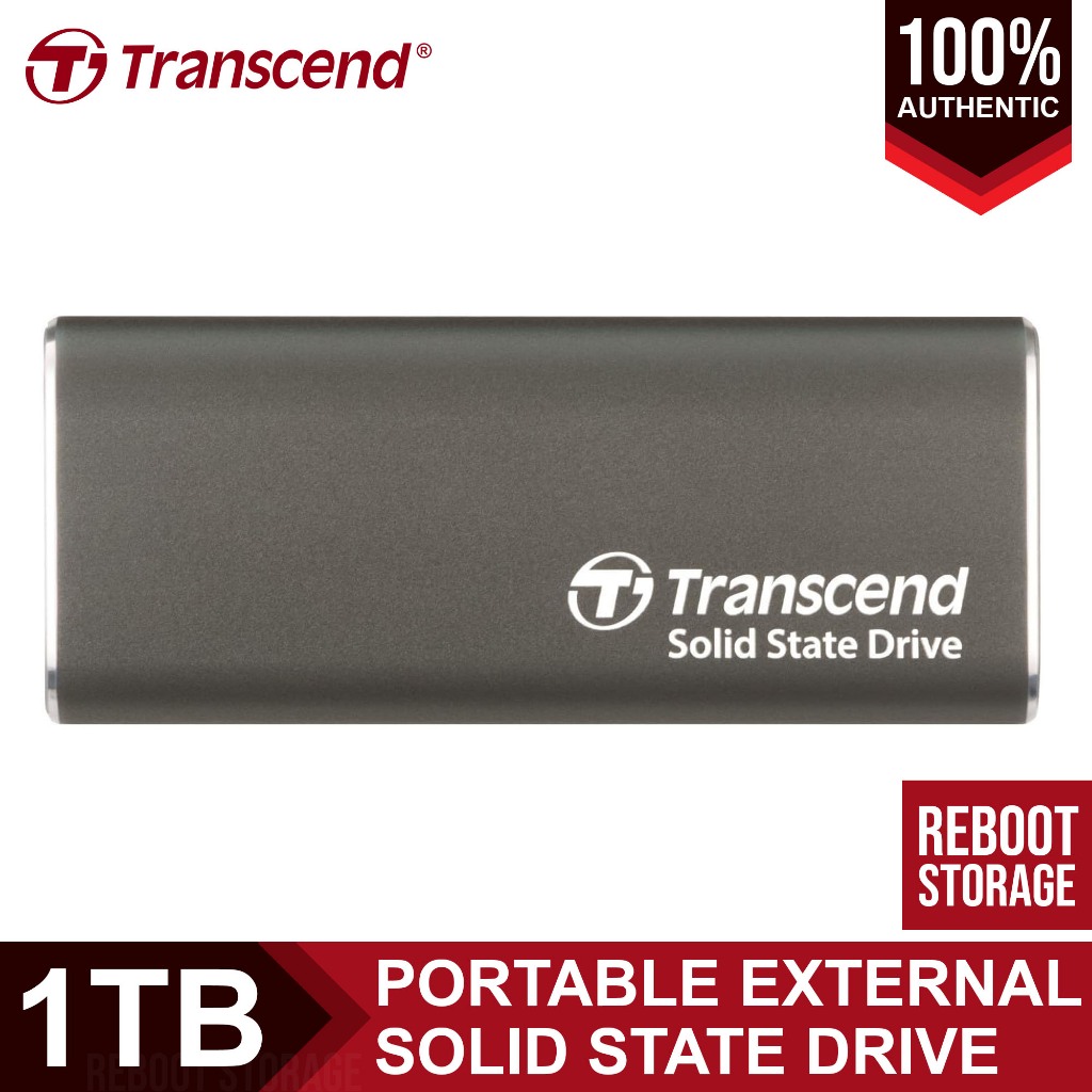Transcend ESD265C 1TB USB 3.2 Type C Portable SSD External Solid State ...