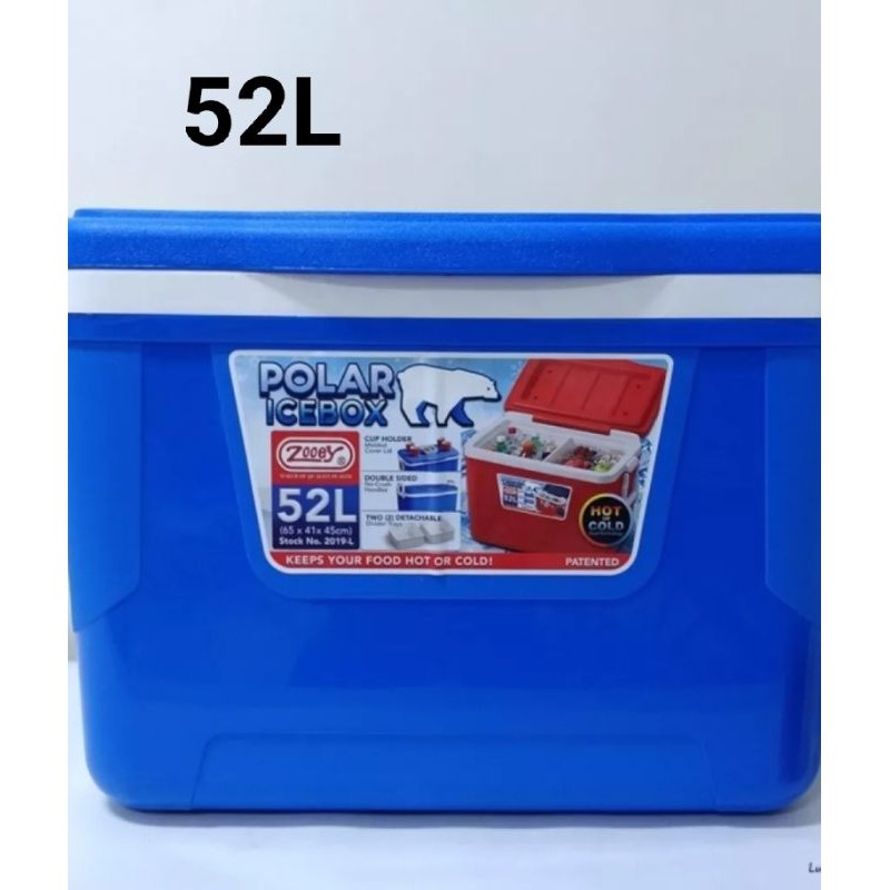 Zooey Brand HIGH QUALITY Cooler Box Polar Ice Box Large 52 Liter Plain ...