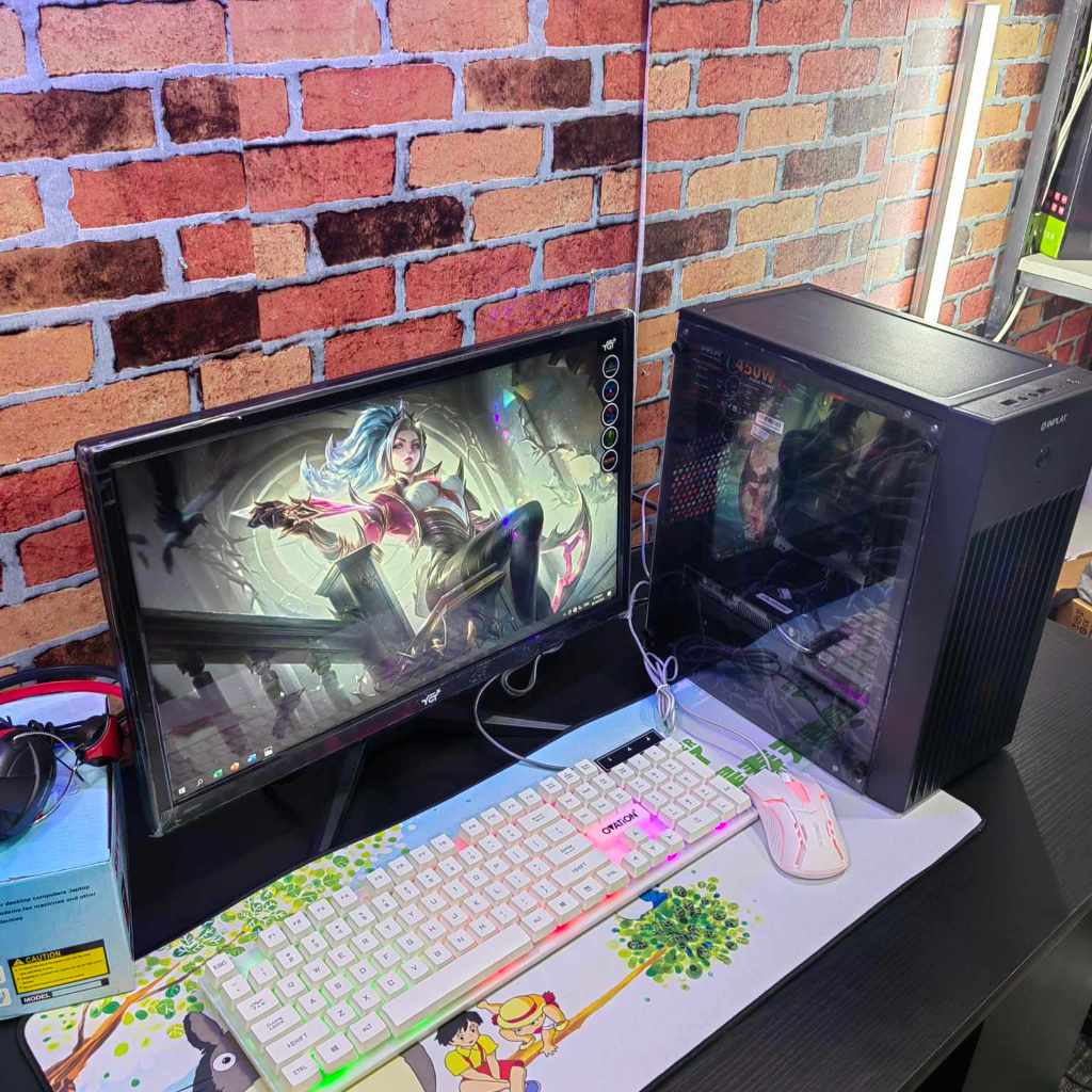 COMPUTER SET AMD RYZEN 5 4600G RADEON VEGA 7 GRAPHICS B450 MOTHERBOARD ...