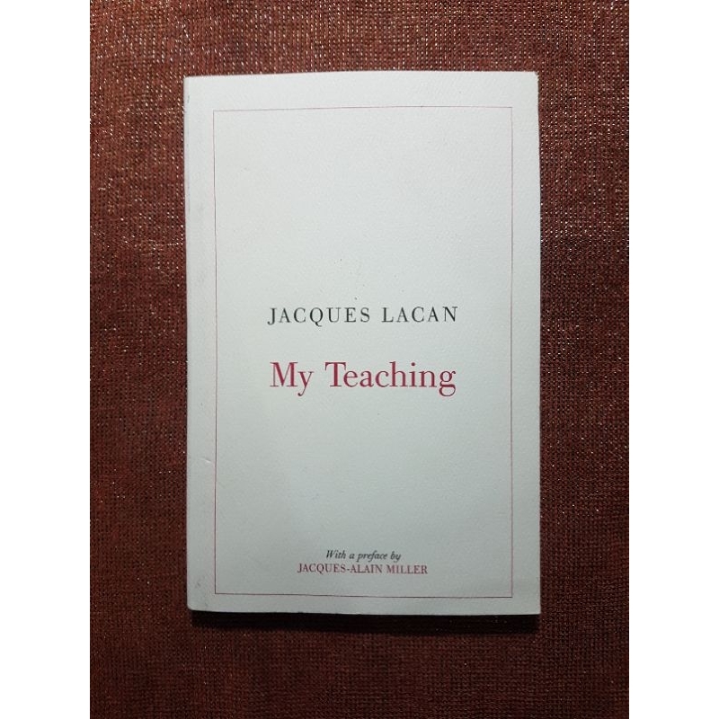 My Teaching by Jacques Lacan | Shopee Philippines