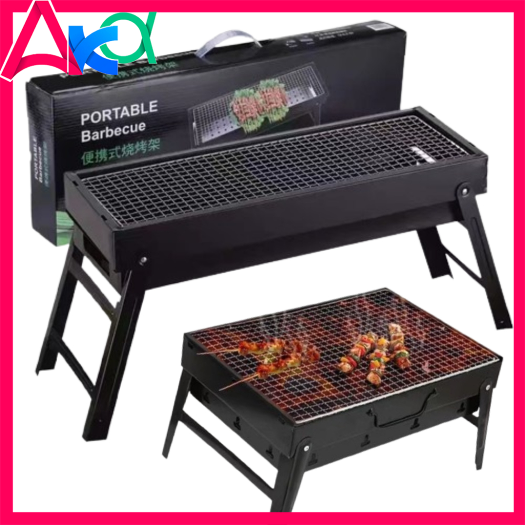 Stainless steel foldable portable lightweight barbecue grill BBQ ...