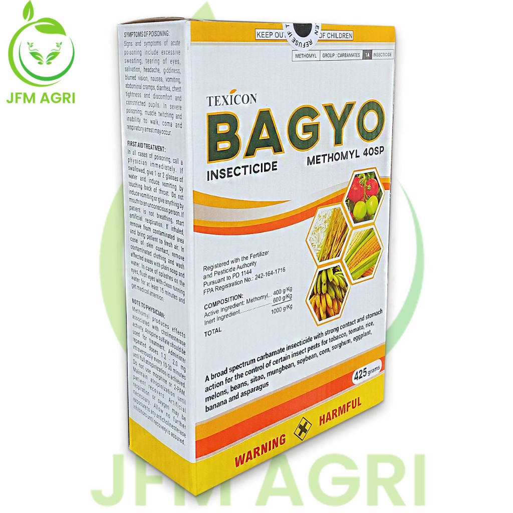 Bagyo 40 SP Methomyl Insecticide TEXICON 1 Box like LANNATE ( 425 grams ...