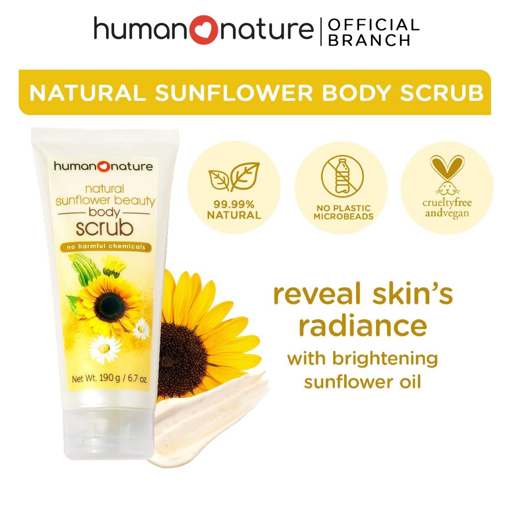 Human Nature Natural Sunflower Body Scrub 190g | Shopee Philippines