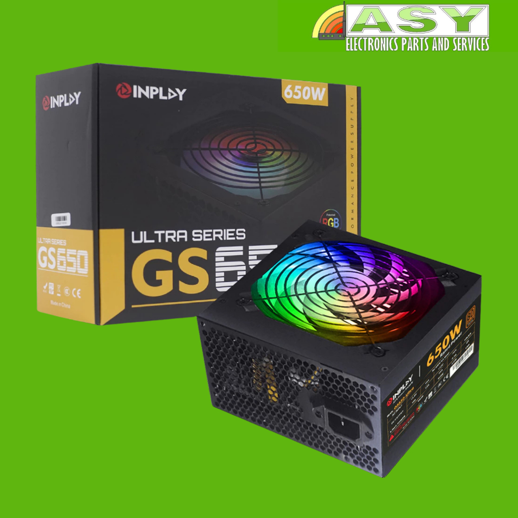 INPLAY GS ULTRA SERIES ATX POWER SUPPLY 450W/550W/650W/750W | Shopee ...