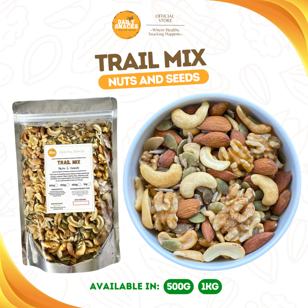 Daily Snacks Trail Mix Nuts and Seeds - 500g & 1kg in Ziplock Pouch ...