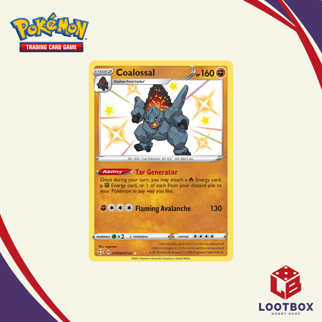 Pokemon Card Game: Coalossal (Shiny Rare) - Shining Fates | Shopee ...