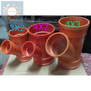 CCS PVC Wye Reducer Sizes 3x2" 4x2" 4x3" Orange For Waterline | Shopee ...