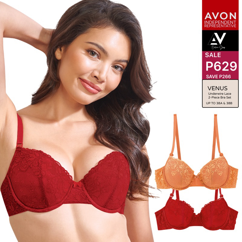 Avon Classic Venus Underwire 2pc Lace Bra Set | Shopee Philippines