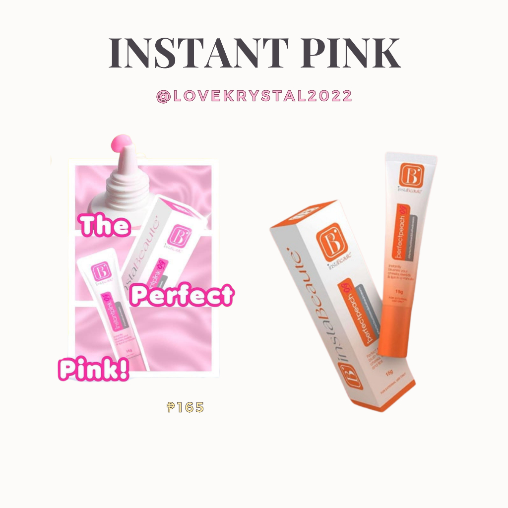 INSTANT PINK MULTI USE BLUSH - INSTABEAUTE (LOVE KRYSTAL 2022) | Shopee ...
