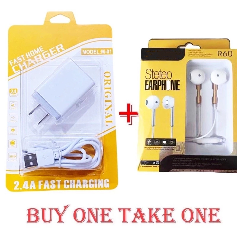【BUY ONE TAKE ONE】 R-ME Fast Charger 2.4A Quick 2in1 2USB Travel For ...