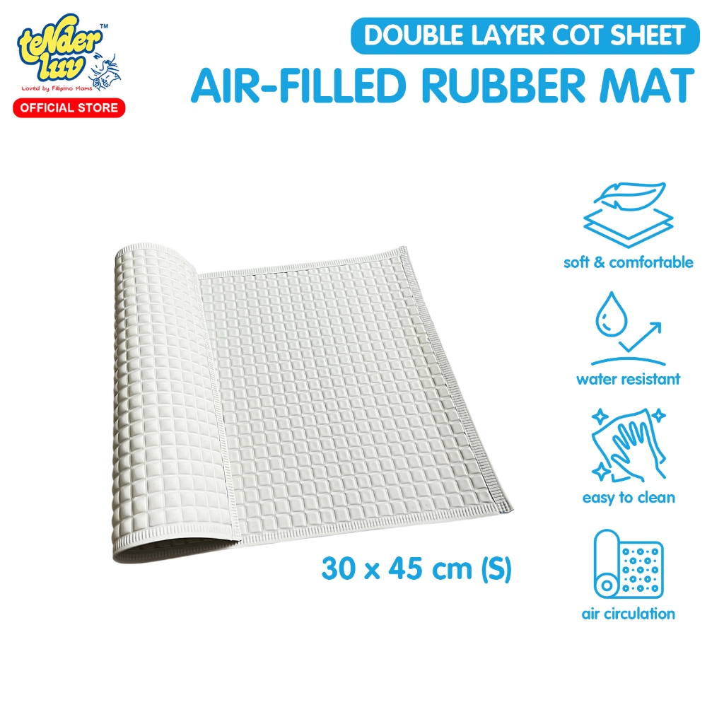 Tender Luv Newborn Baby Diaper Rubber Changing Mat (White) Waterproof ...
