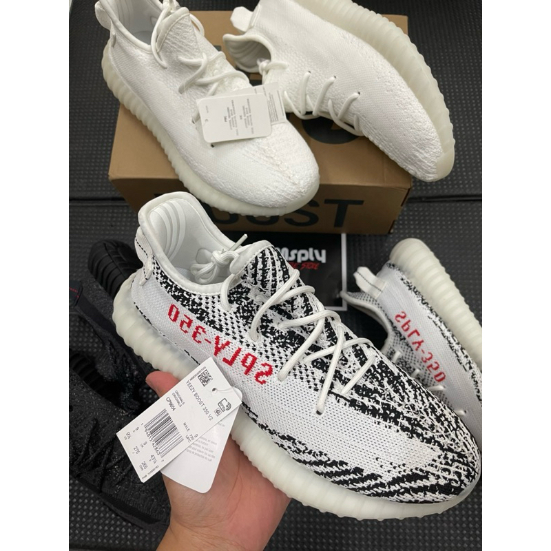 STADIUM SPLY AUTHENTIC QUALITY YZY 350 ZEBRA STATIC BLACK ALL WHITE ...