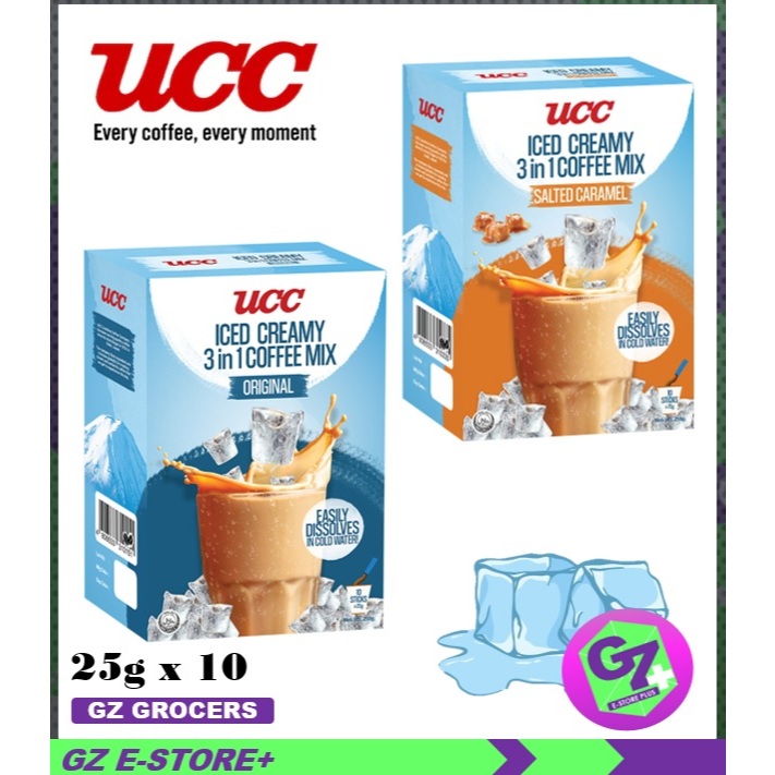 UCC Iced Creamy 3-in-1 Coffee Mix l Salted Caramel 10 x 25g Summer ...