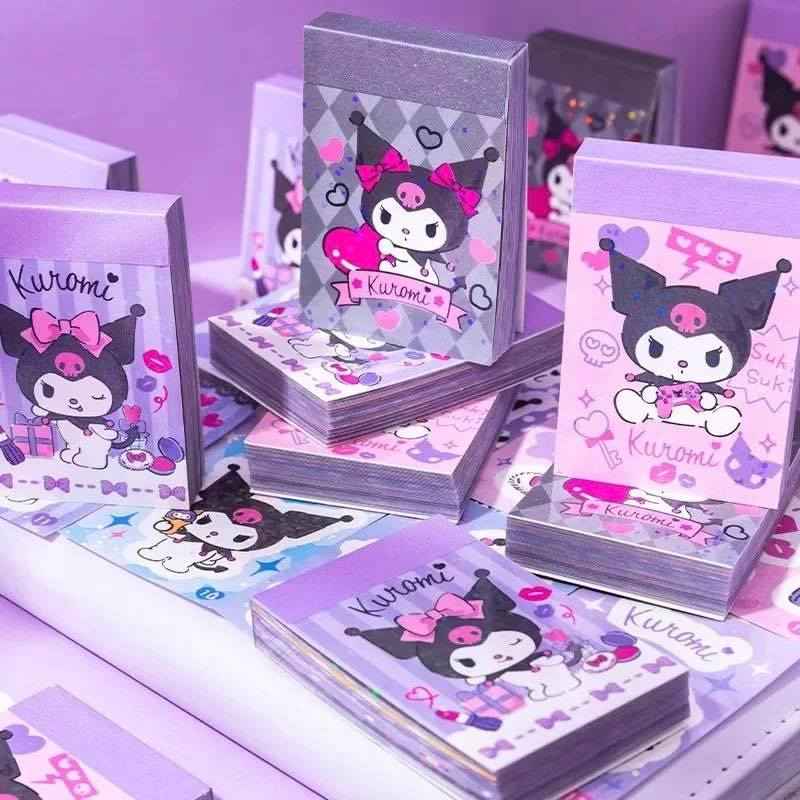 Kuromi Mini Stickers Book 50 Sheets Handmade DIY stickers decorate book ...