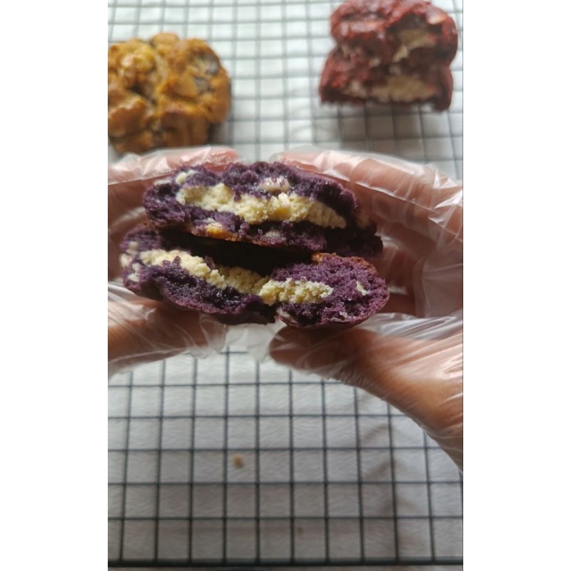 6 pcs Ube Cheesecake Cookie (60g) | Shopee Philippines