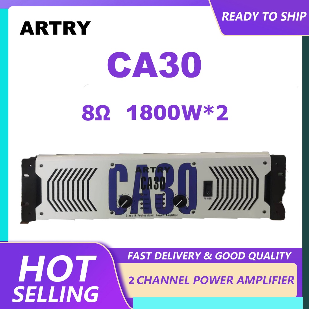 ARTRY CA30 Professional amplifier, two channels, 1800W high-power 8 ohms, audio amplifier ...