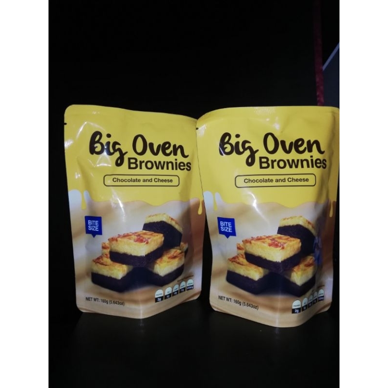 BIG OVEN CHOCOLATE & CHEESE BROWNIES 160G Snack BITE SIZE | Shopee ...