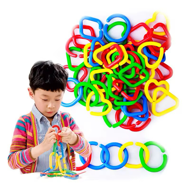 Shape connecting plastic rings building therapy toys | Shopee Philippines