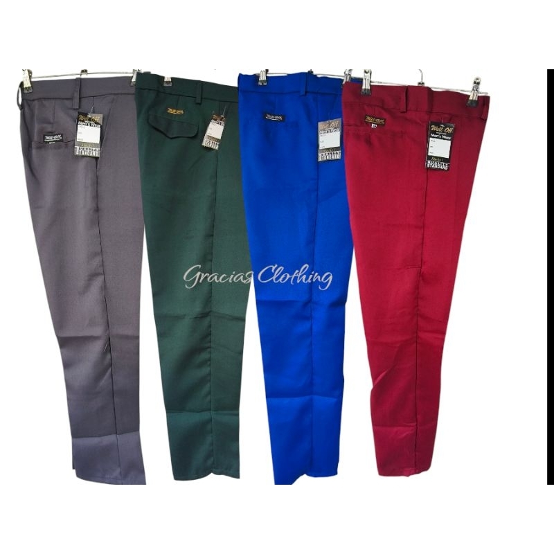 WELL OFF SLOCKS PANTS FOR ADULT/ DE PAHA STYLE/ FORMAL PANTS FOR MEN ...