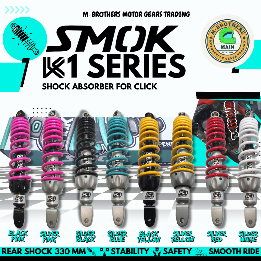 CLICK 330 MM SMOK Rear Shock Absorber K1 Series | Shopee Philippines