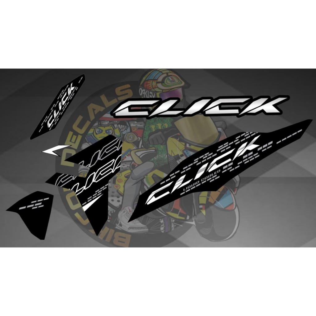 HONDA CLICK V3 STRIP DECALS 444 BIKCOL DECALS | Shopee Philippines