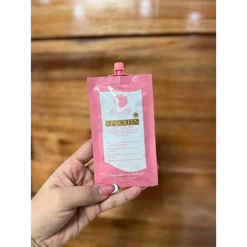 SY GLOW SUNSCREEN GEL CREAM INSTANT GLASS SKIN | Shopee Philippines
