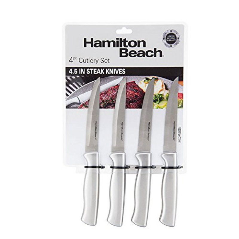 Hamilton Beach Stainless Steel Steak Knife | 4 Pcs | Shopee Philippines
