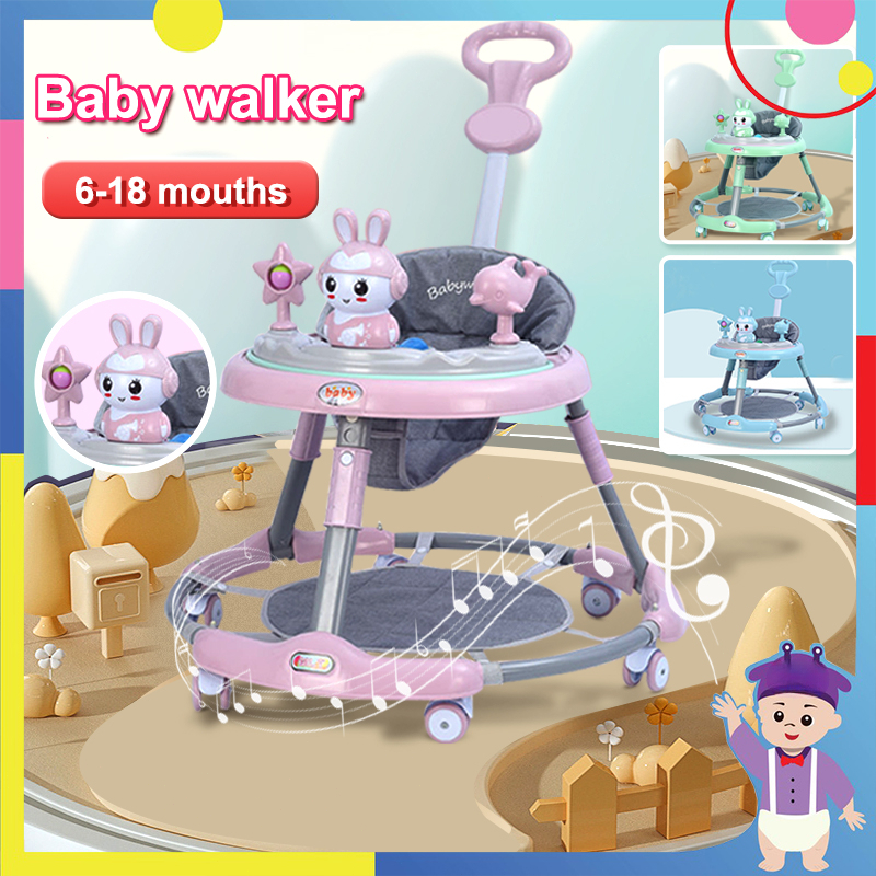 Baby Walker With Music for Baby Boy girl With Music Sound Adjustable ...